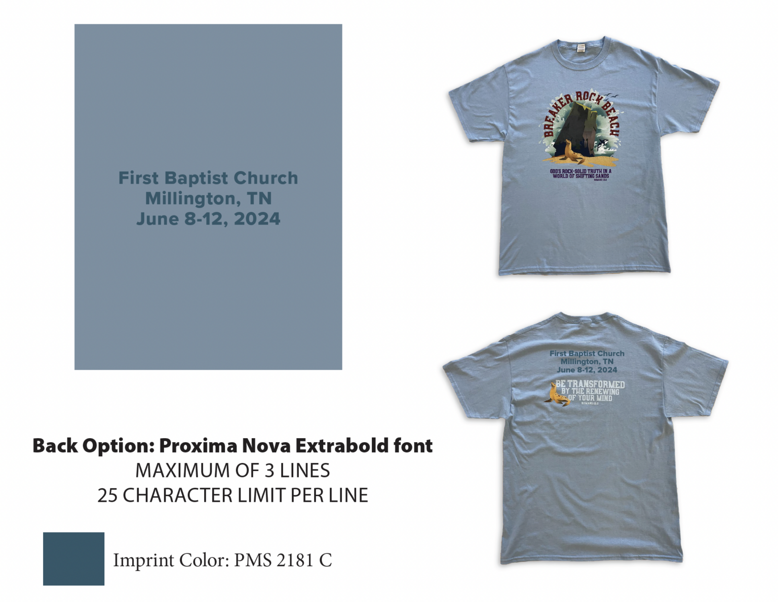 Custom VBS 2023 T-Shirt Order Form - VBS 2024 | Vacation Bible School ...